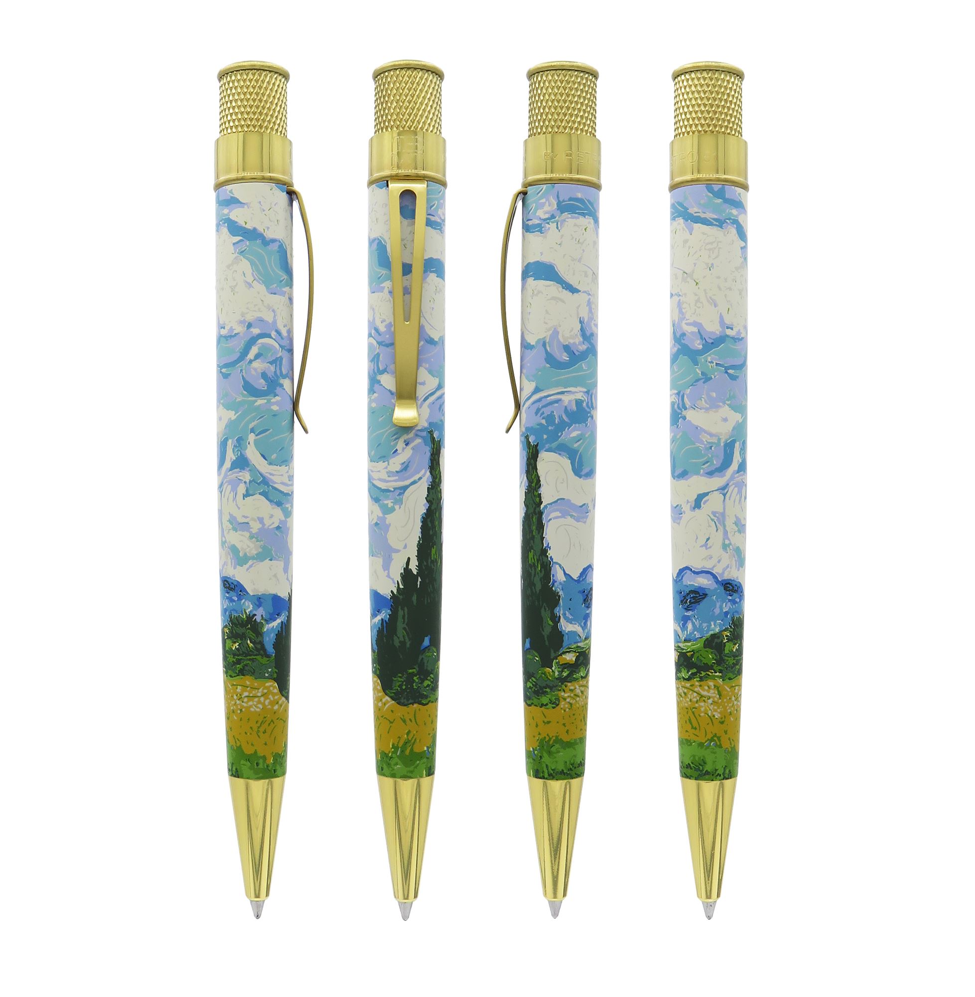 Retro 51 Met Vincent Van Gogh Wheat Field w/ Cypresses Rollerball ...