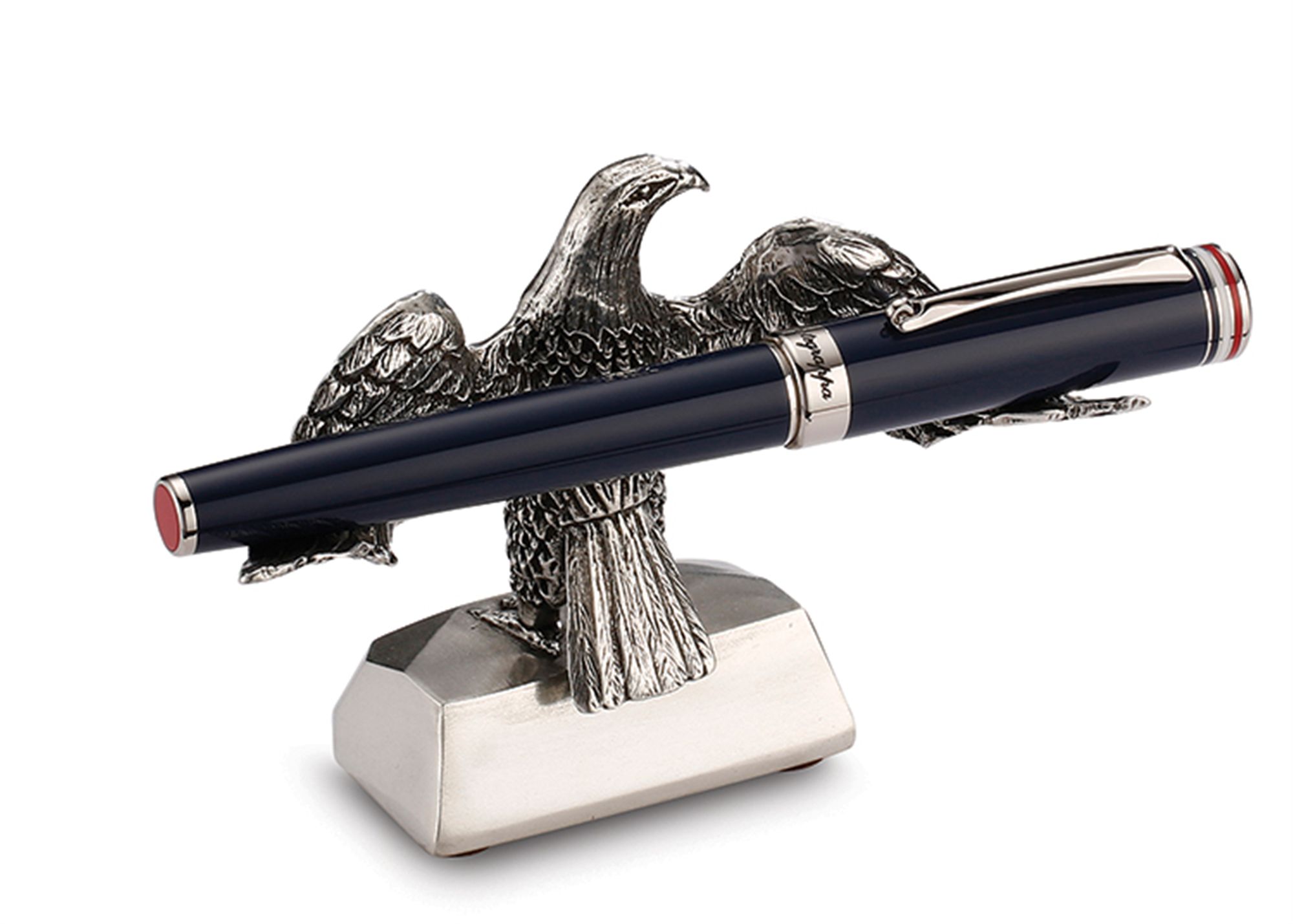 Jac Zagoory Designs Swooping Eagle Pewter Pen Stand