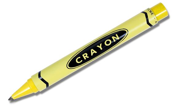 ACME Crayon Retractable Rollerball Pen - Yellow
