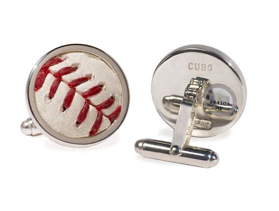Tokens and Icons MLB Game-Played Baseball Team Cufflinks- Chicago Cubs ...
