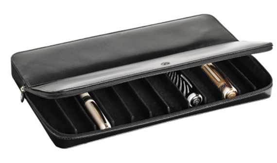 Visconti Dreamtouch Leather 12-Slot Zip Pen Case