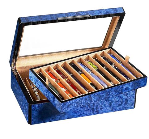 Venlo Blue Collection 20 Slot Pen Box
