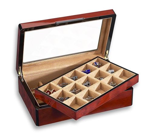 Venlo Tripleburl 30 Slot Cufflink Case
