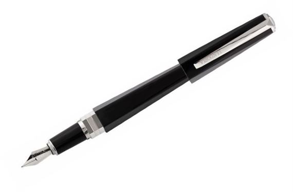 Visconti Pentagon Fountain Pen - Black Medium