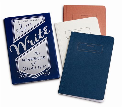 Write Notepad Pocket Notebooks - 2 Sets of 3