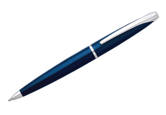 Cross ATX Translucent Blue/Chrome Trim Ballpoint Pen