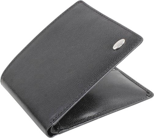 Dalvey Slim Black Leather Wallet