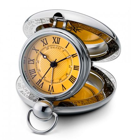 Dalvey Voyager Travel Alarm Clock - Yellow