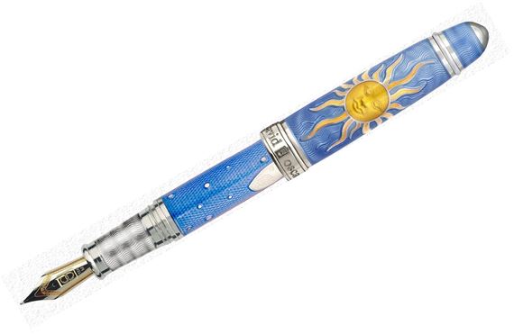 David Oscarson Celestial Fountain Pen - Azure Blue Fine