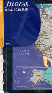 Filofax Personal U.S.A. Road Map