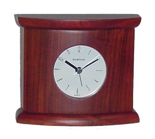 Hampton Haddon Cherry Wood Desk Clock