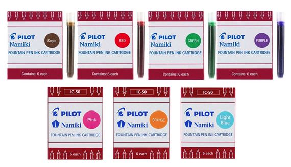 Pilot Ink Cartridges 6/Pack | Fahrney's Pens