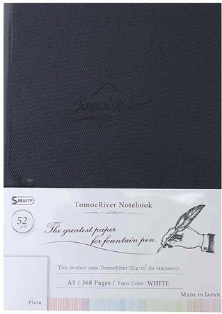 Tomoe River A5 White 368 Pages Plain Notebook