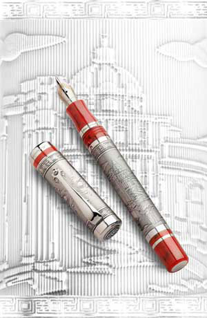 Montegrappa Limited Roma Aeterna Sterling Fountain Pen