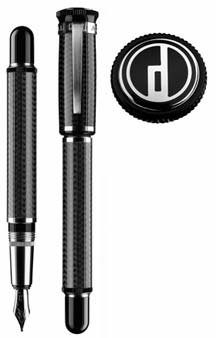 DUNHILL SENTRYMAN CARBON FIBER FOUNTAIN PEN